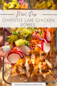 Chipotle Lime chicken Bowls - stokedathome.com