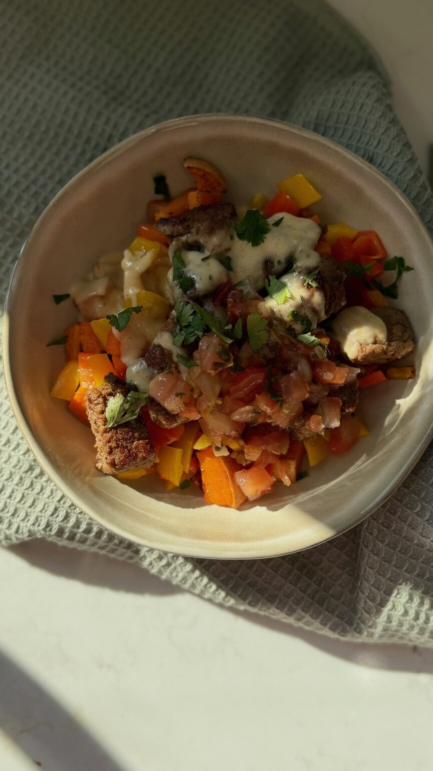 Grilled Steak Nacho Bowl- An Easy 30 Minute Meal - stokedathome.com