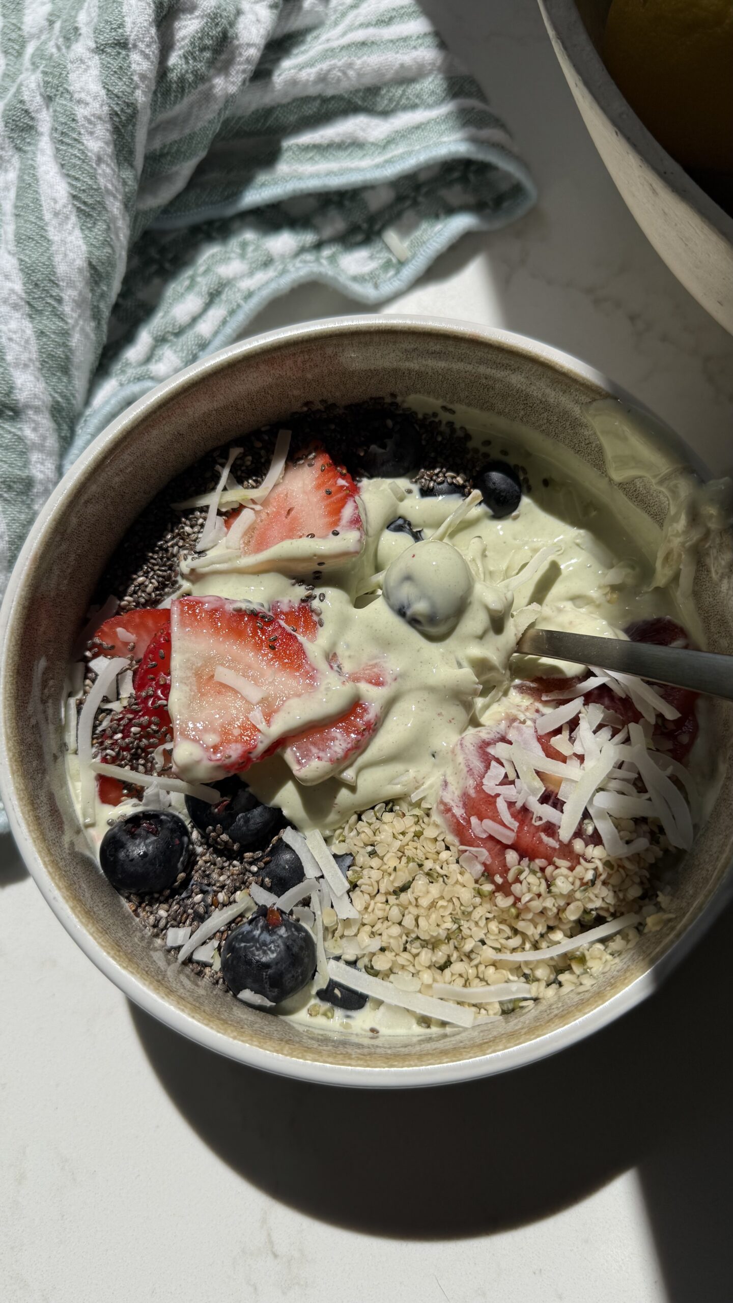 Matcha Yogurt Bowl - stokedathome.com